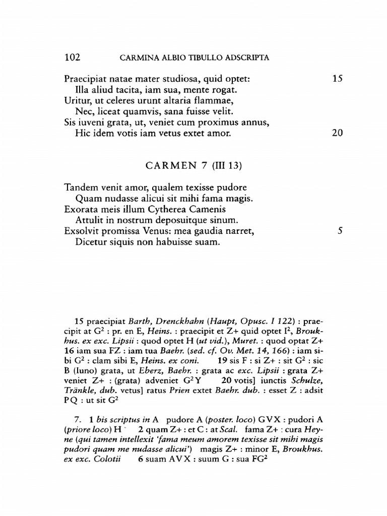 Elegiae Sulpiciae | PDF