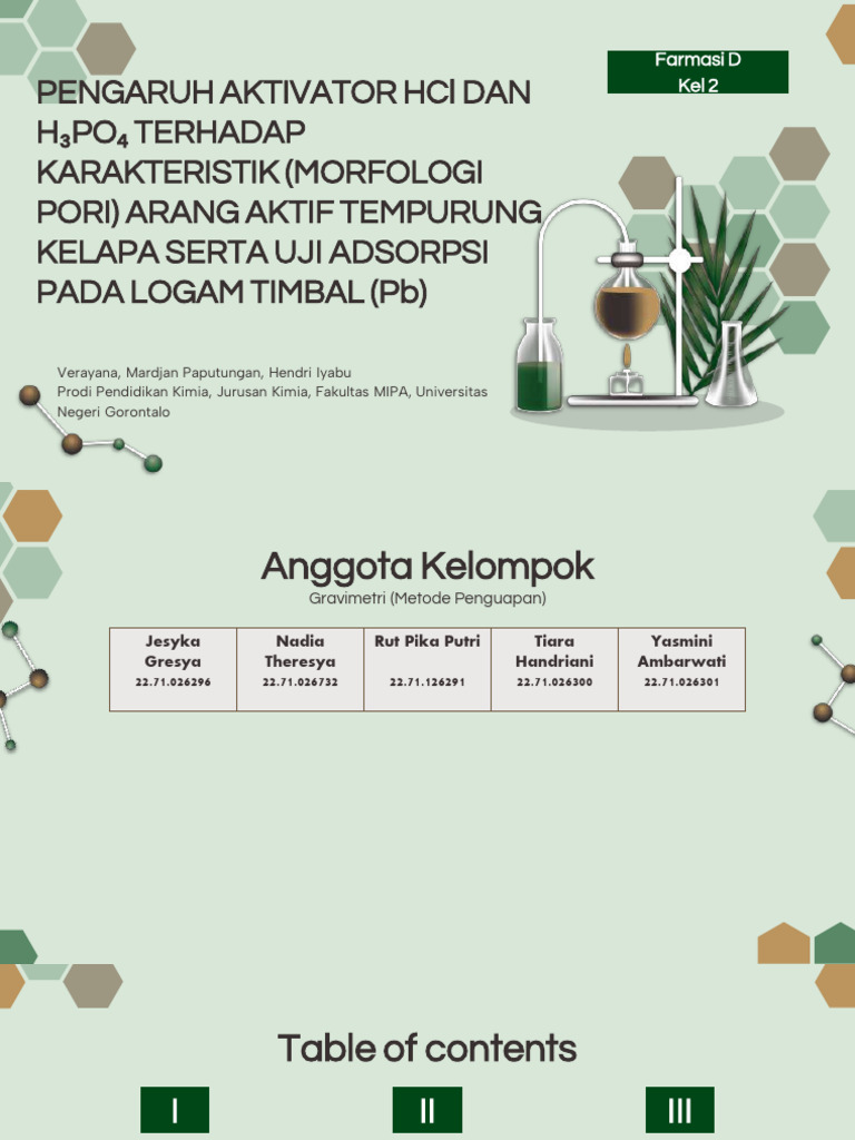 Aktivasi HCl dan H₃PO₄ pada Arang Aktif | PDF