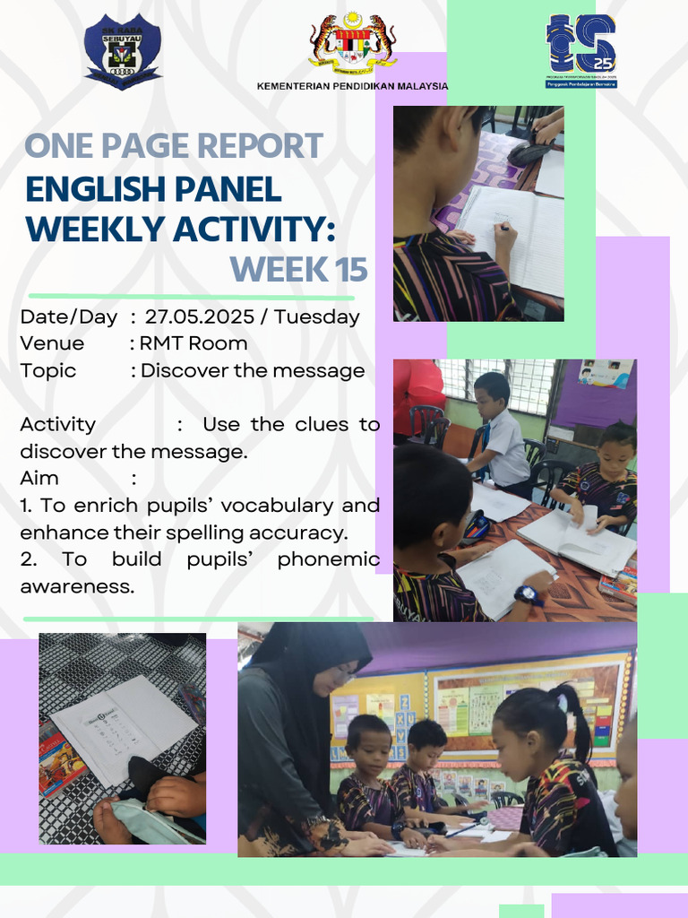 (TEMPLATE) English Panel Weekly Activity OPR | PDF