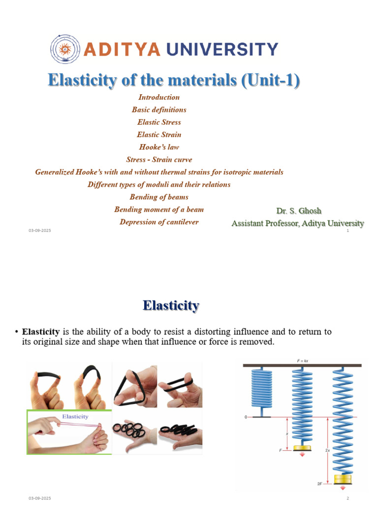 Understanding Elasticity and Stress-Strain Relations | PDF ...
