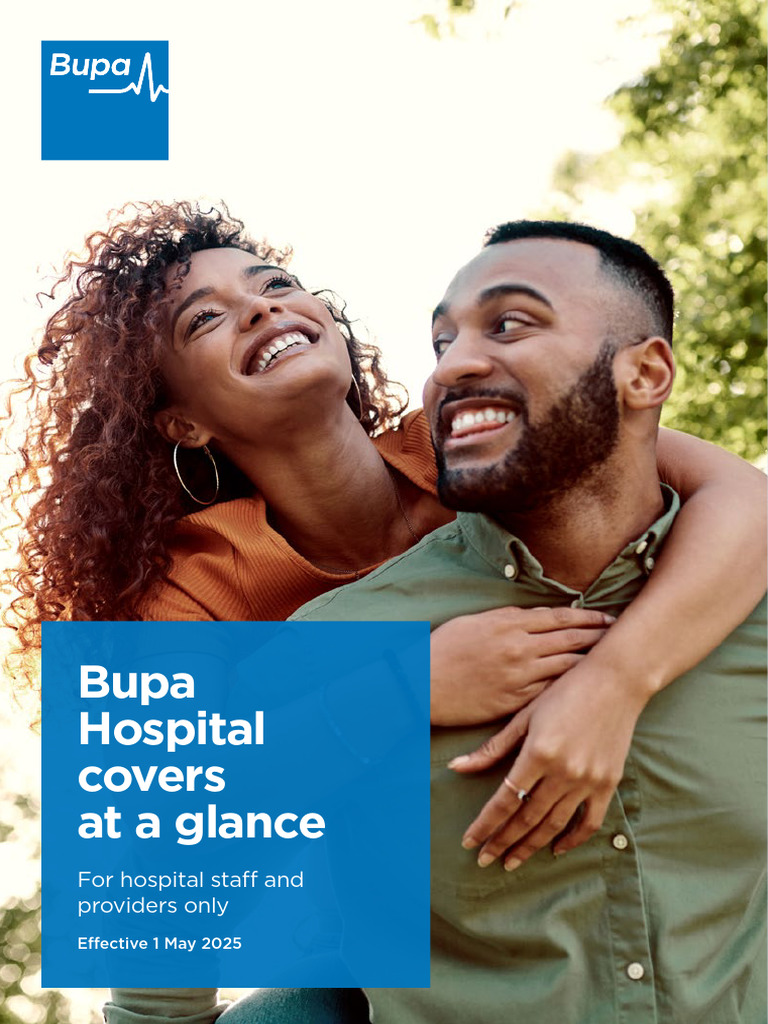Bupa Hospital Covers at A Glance Brochure | PDF | Hospital | Clinical ...