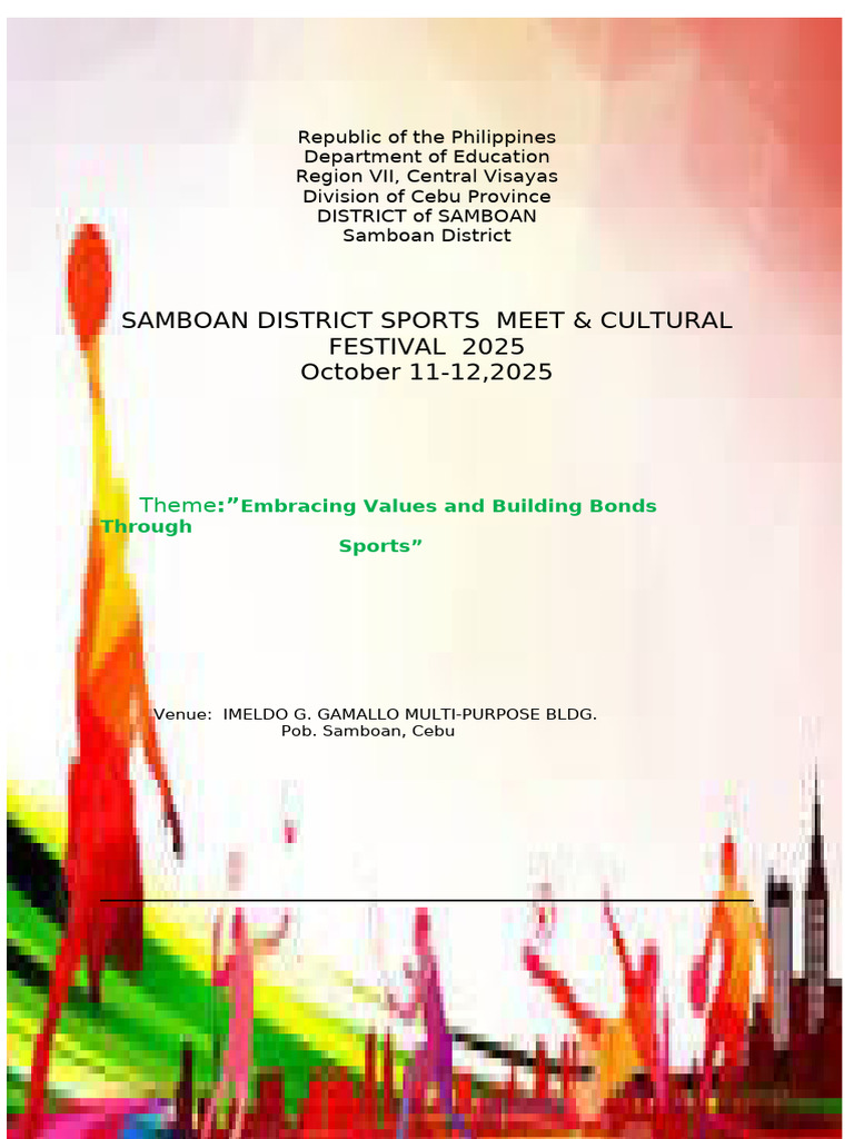 Samboan District Sports Meet 2025 | PDF | Sports