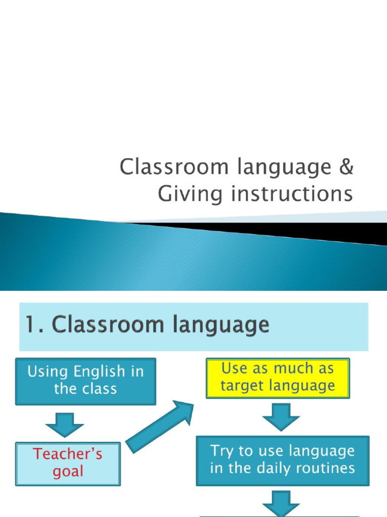 Classroom Language | PDF