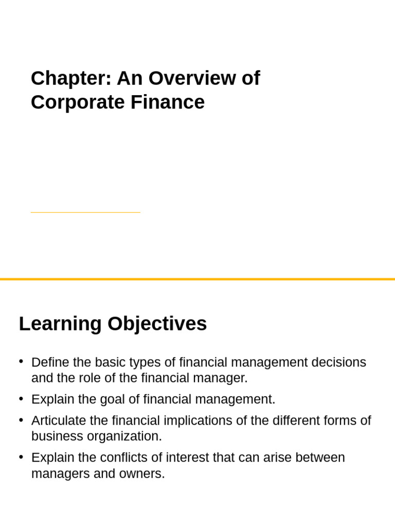 Overview of Finance | PDF | Stocks | Securities (Finance)