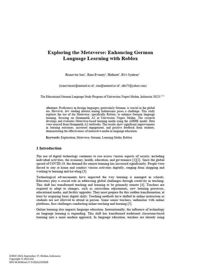 Exploring The Metaverse - 1 | PDF | Learning | Educational Technology