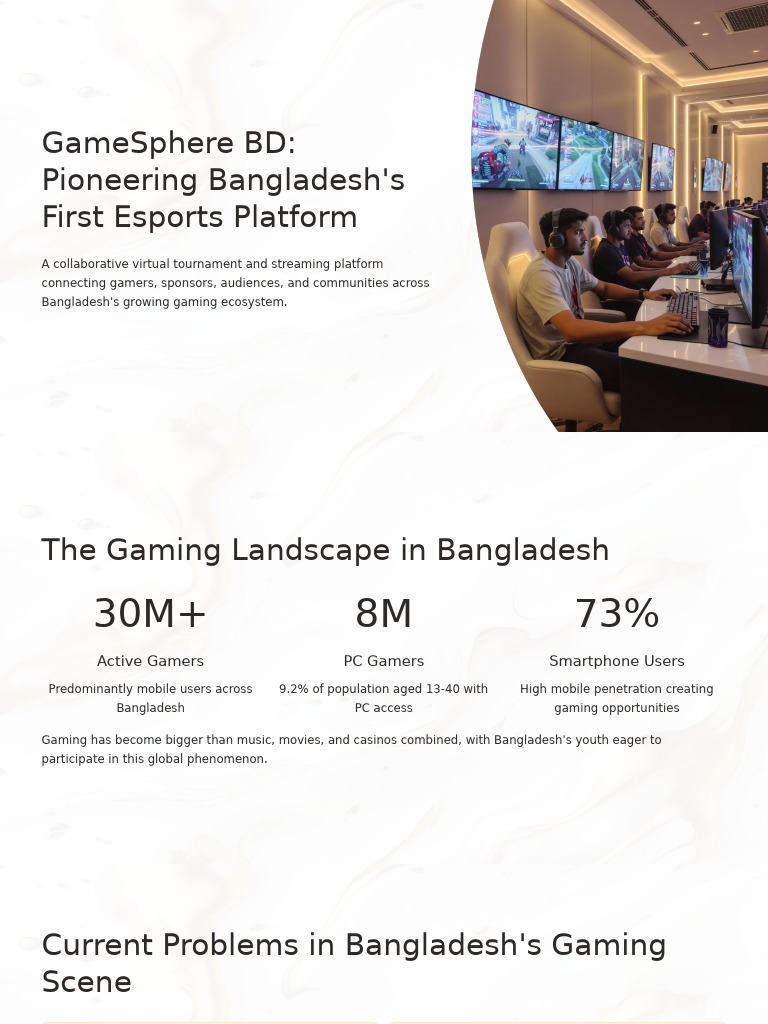 GameSphere BD Pioneering Bangladeshs First Esports Platform 4 | PDF ...