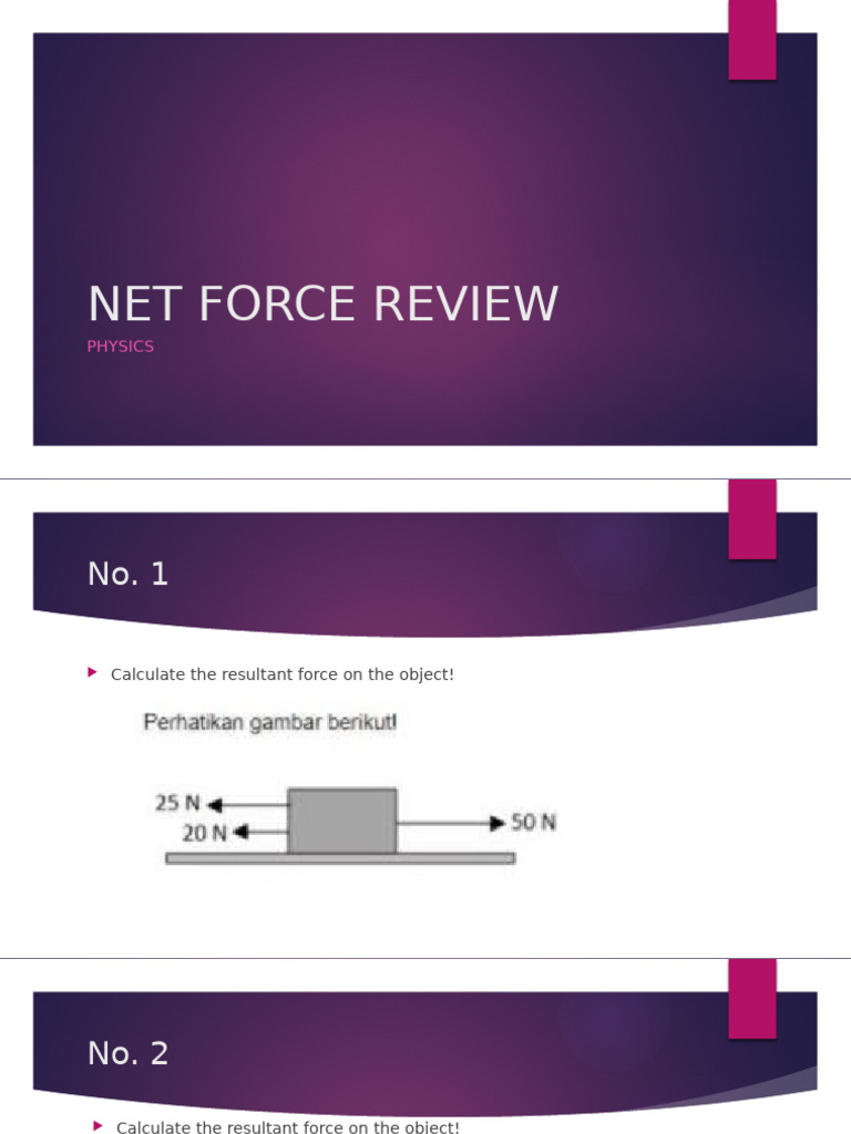 Net Force Review | PDF