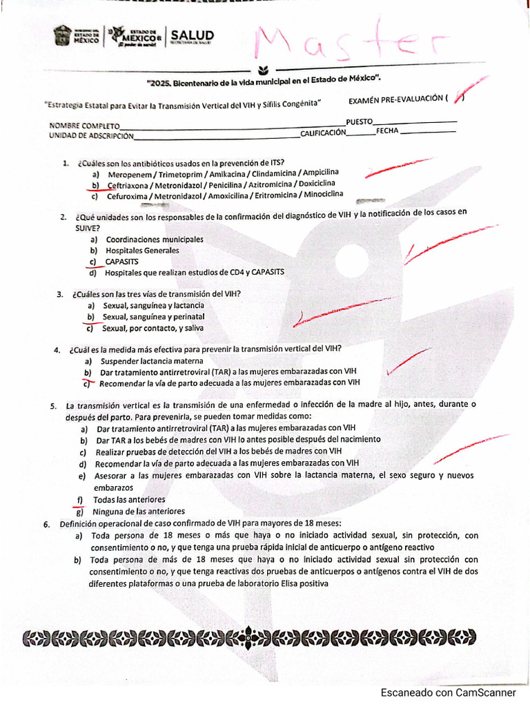 Master Pre y Pos VIH | PDF