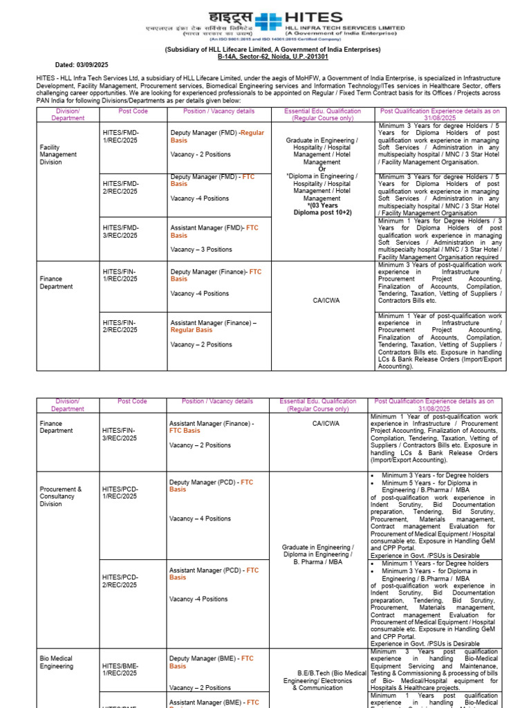 Notification-Sept 2025 | PDF | Biomedical Engineering