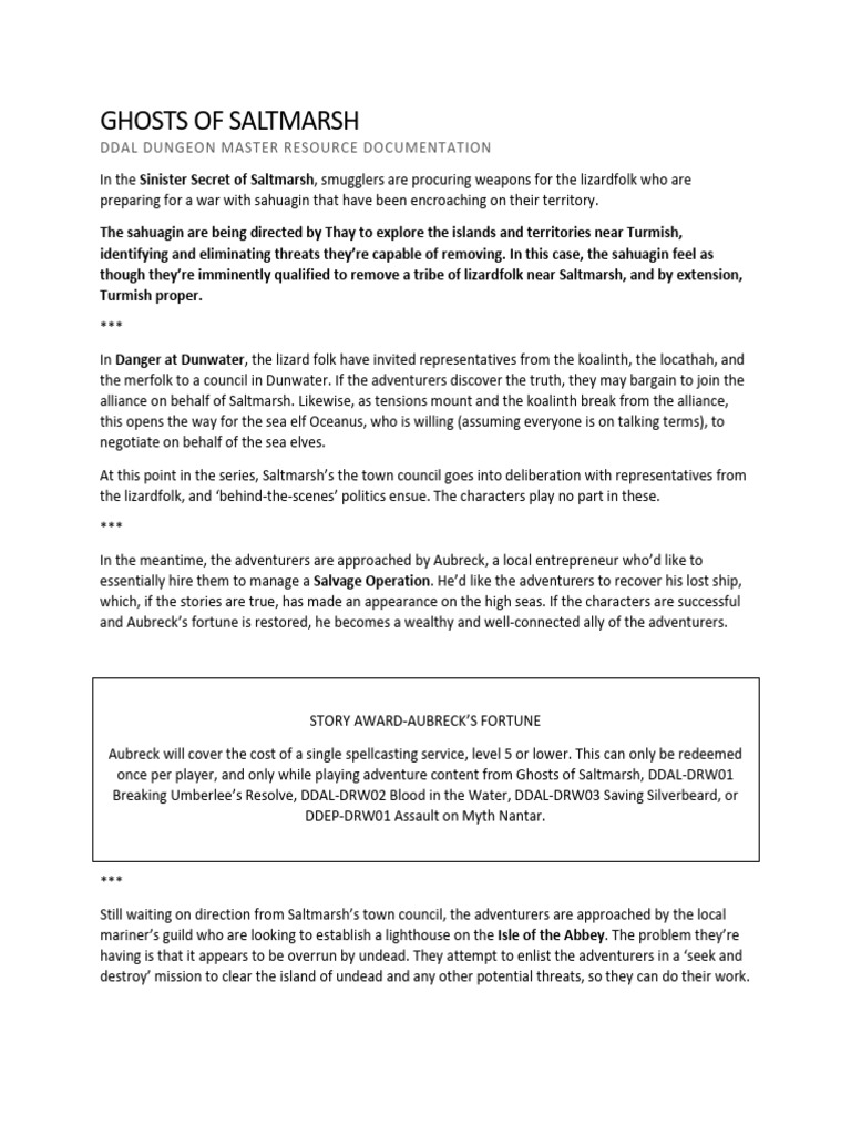 DD Adventure League Dra25 - Ddal - Gos | PDF | Dungeons & Dragons