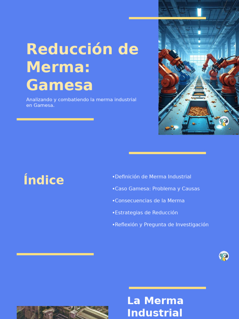 Reduccin de Merma Gamesa | PDF | Logística