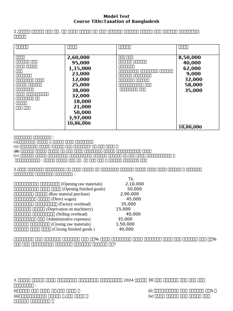 Taxation of B.desh | PDF