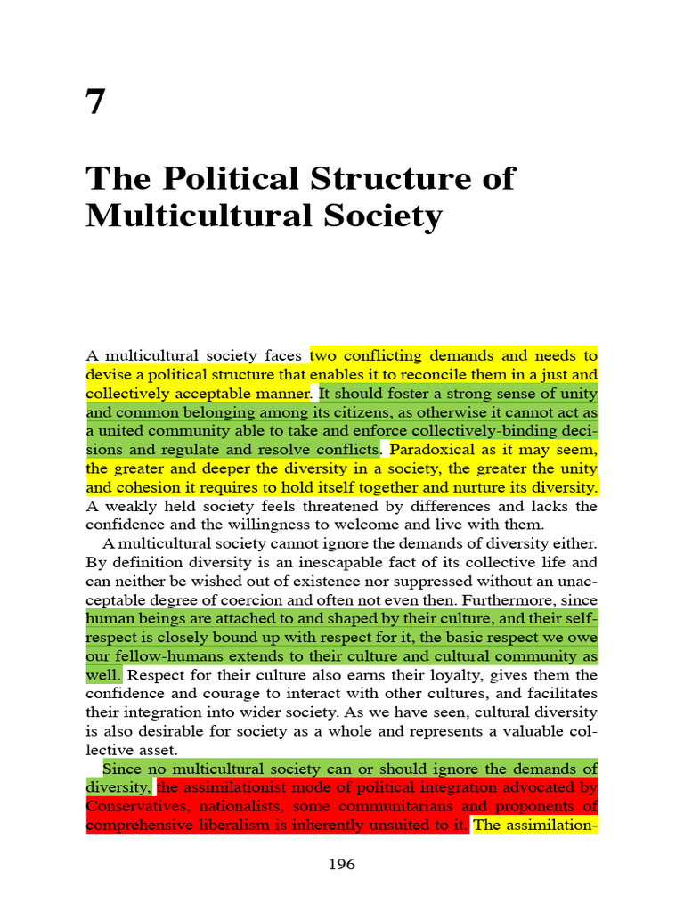 Chapter 7 - Rethinking Multiculturalism Cultural Diversity and ...