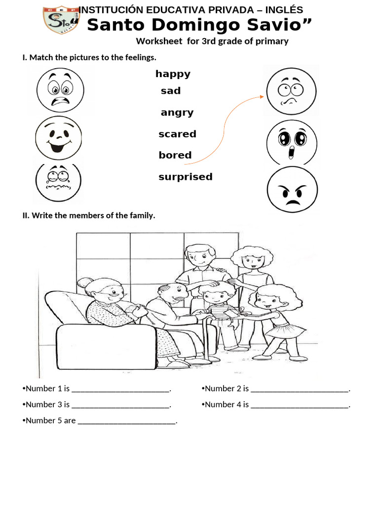 Worksheet 3er Grade of Primary-2 | PDF