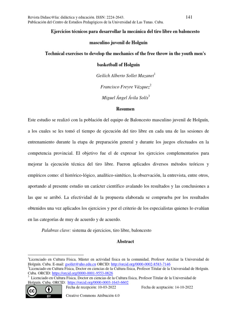 Geilich Alberto Sollet Mazanet Francisco Freyre Vázquez Miguel Ángel ...