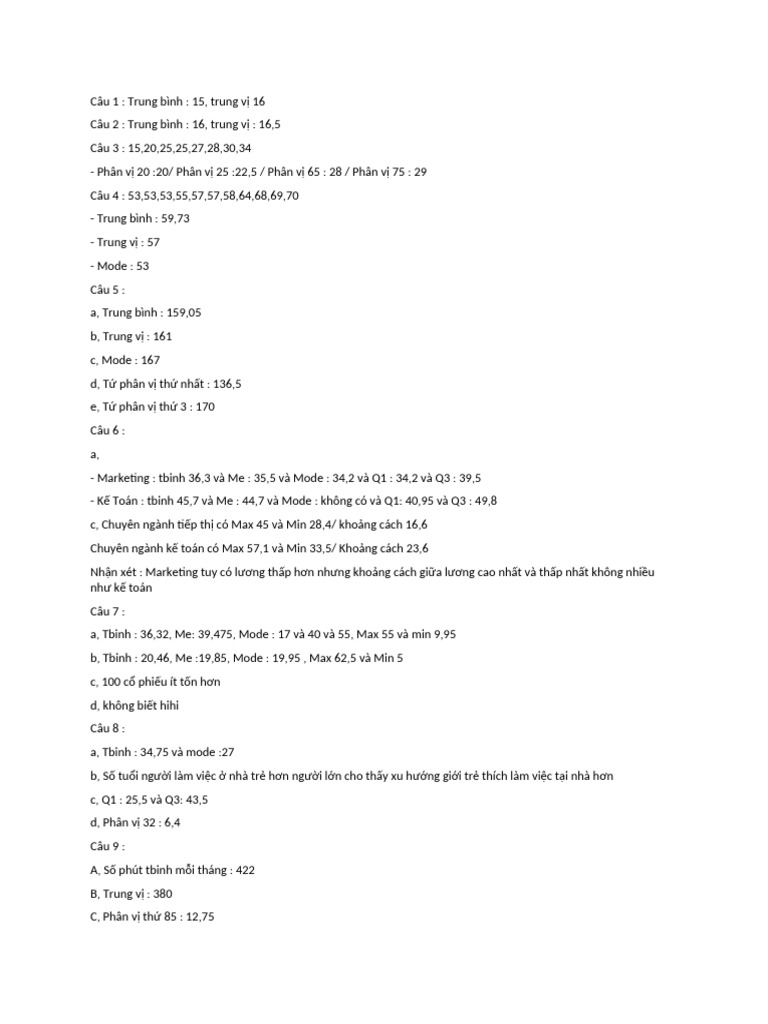 TThao Bai Tap Chuong 3 | PDF