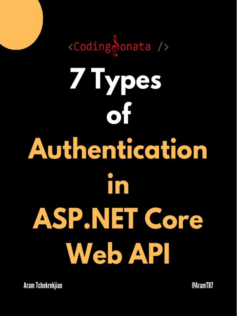 7 Types of Authentication in ASP - Net Core Web API | PDF | Public Key Certificate | Authentication