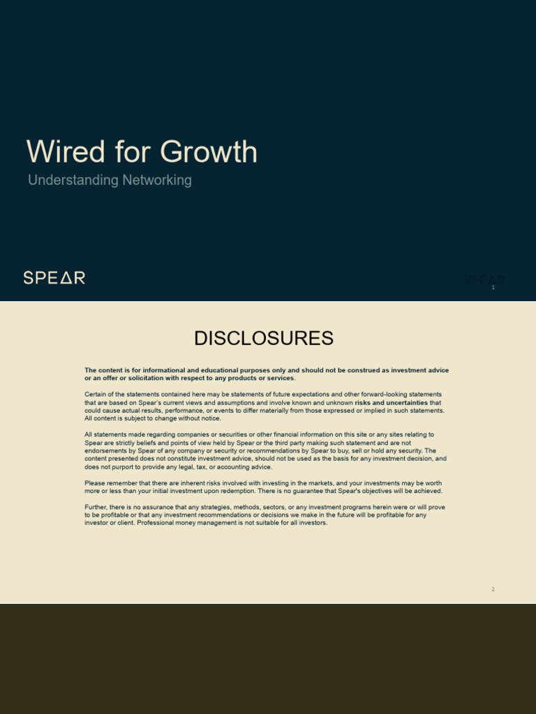 Networking Webinar Slides | PDF | Investing | Network Switch