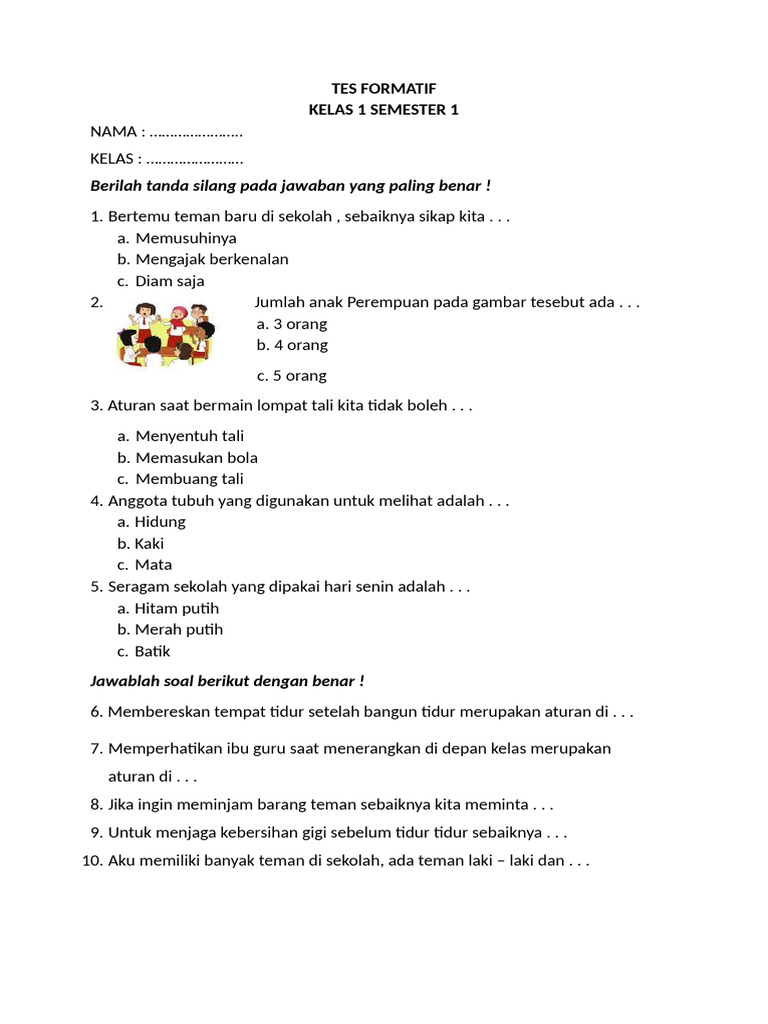 Tes Formatif Ppkn | PDF