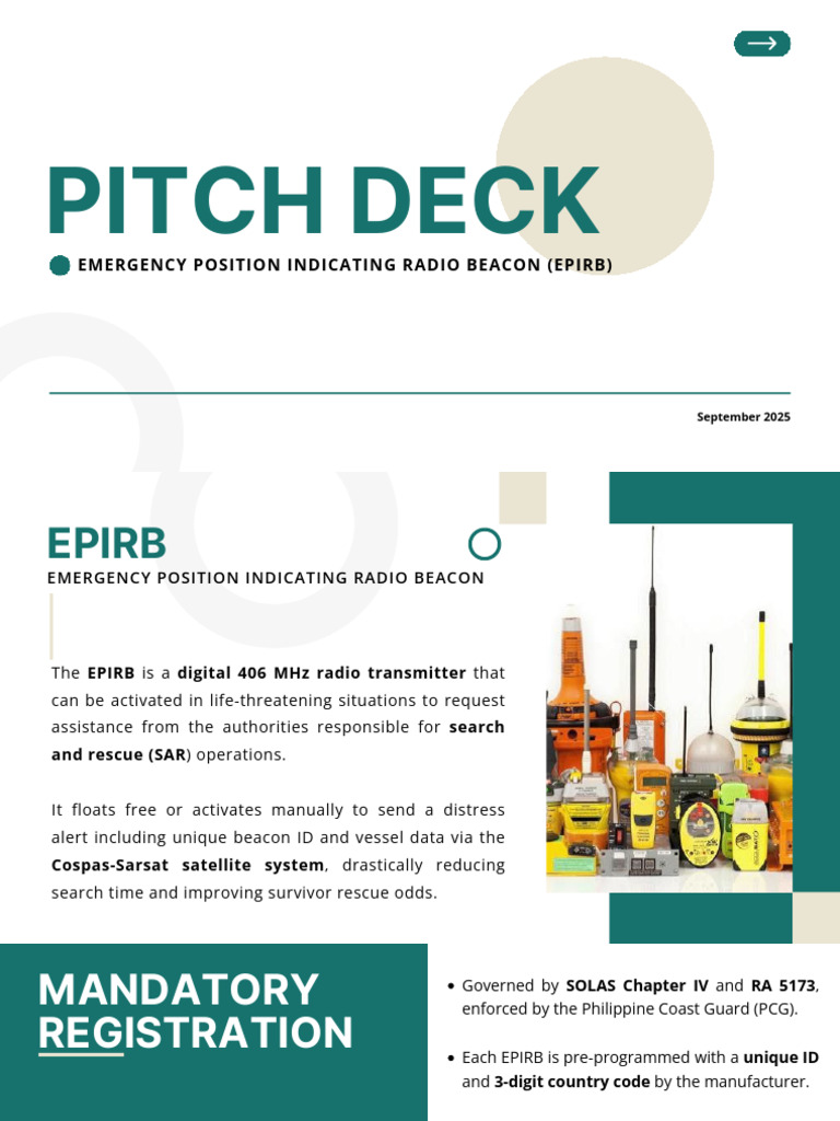 EPIRB Overview and Specifications Guide | PDF | Radio | Information And ...