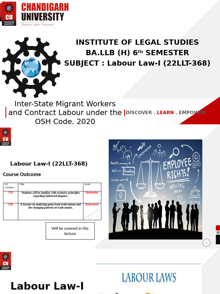Inter State Migrant Workers Contract Labour Under The OSH Code 2020 ...