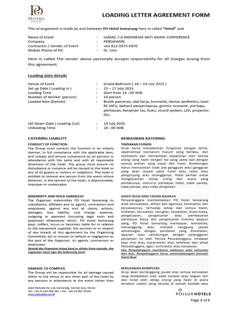 Perdaweri Loading Letter 1 | PDF