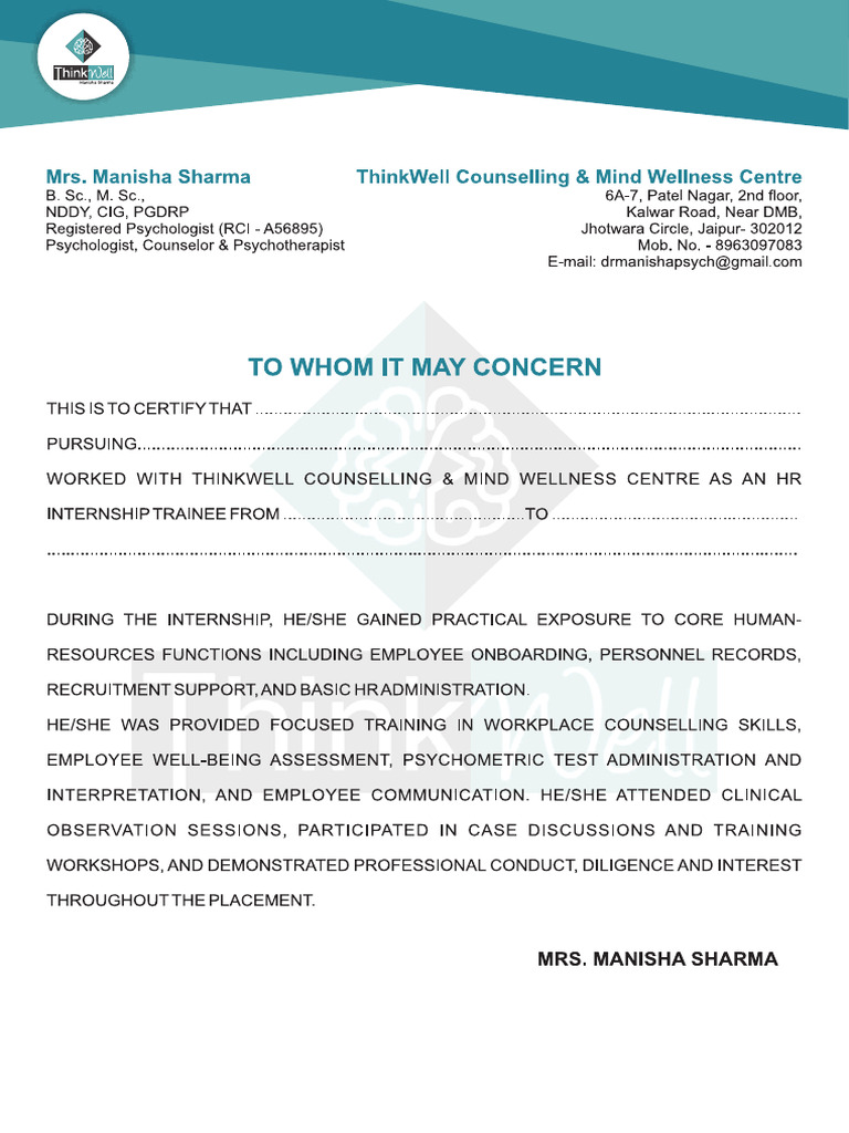 Letter Head | PDF