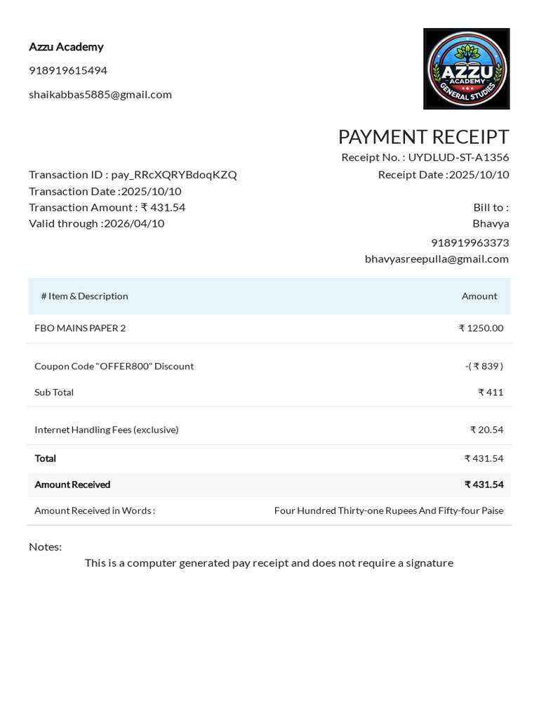 Fbo Mains Paper 2 1760066663025 | PDF