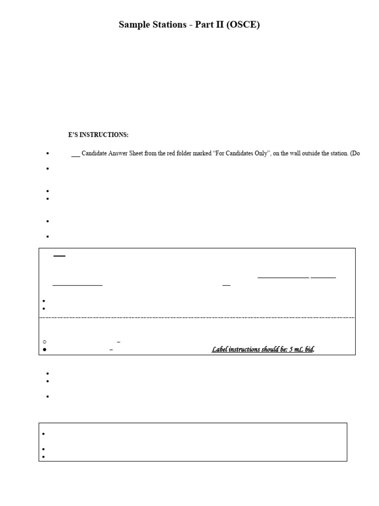 Sample Station 4 - Checking Dispensed Prescriptions | PDF | Medical ...