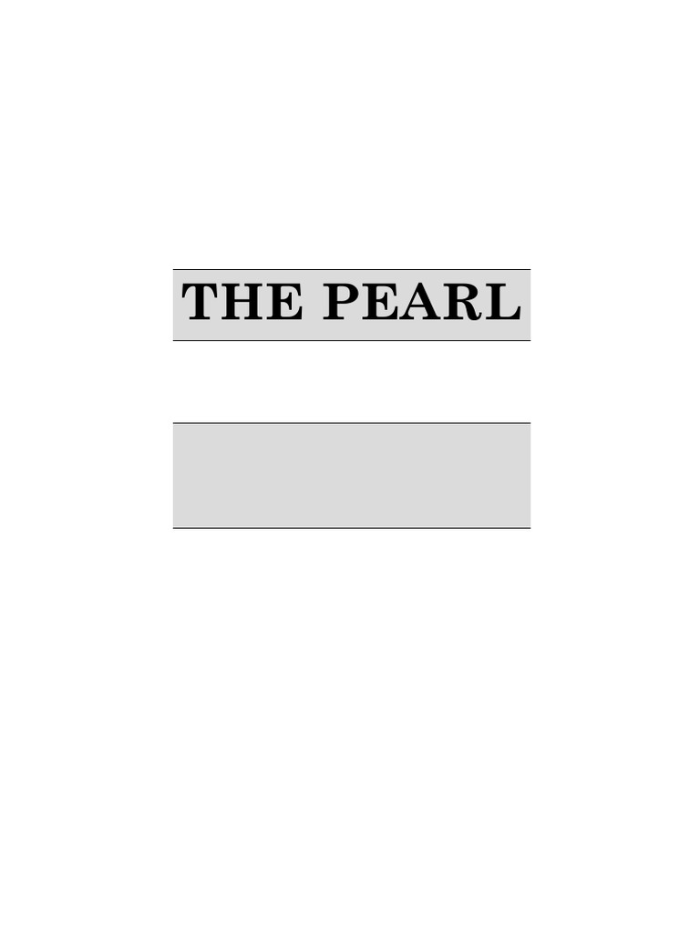 MSCE Study Notes: The Pearl & Macbeth | PDF
