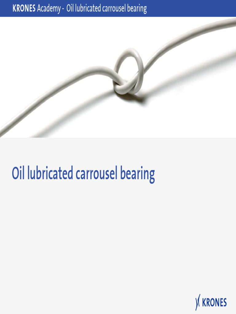 Oil Lubricated Carousel Bearing Guide | PDF | Bearing (Mechanical ...