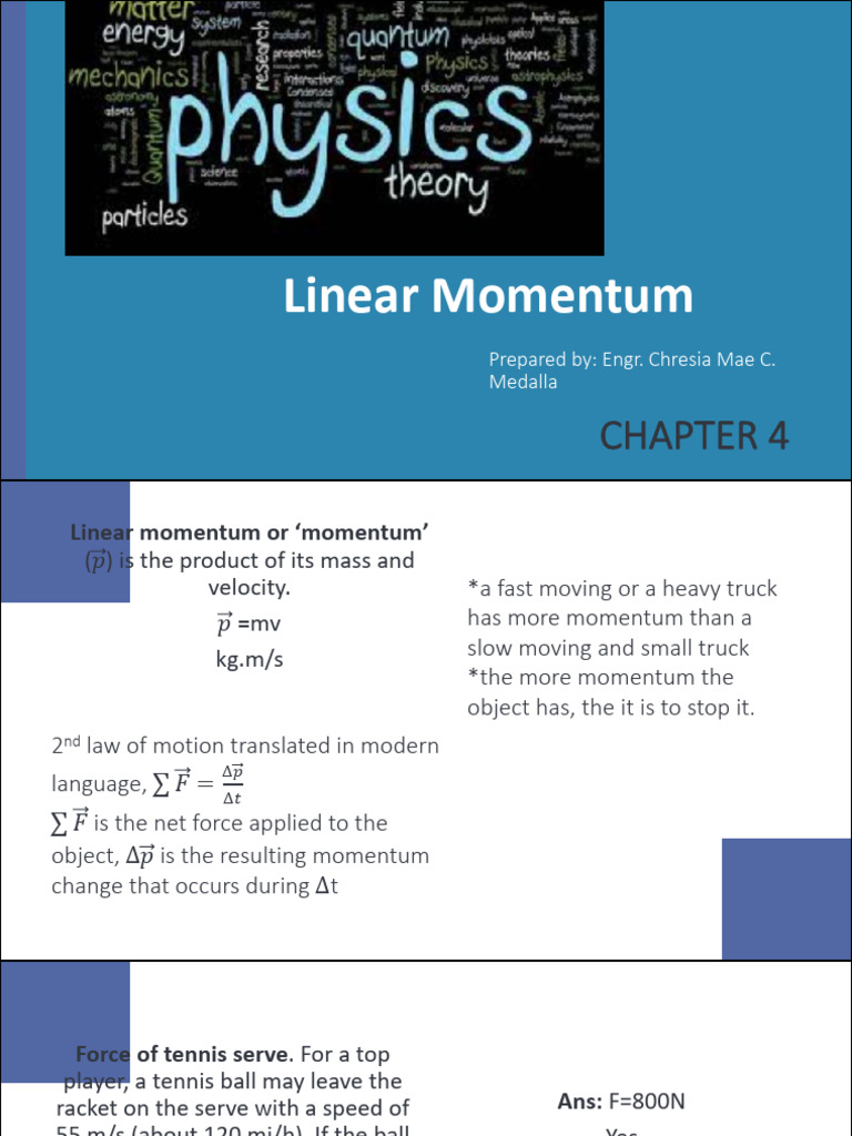 Understanding Linear Momentum Concepts | PDF | Collision | Momentum