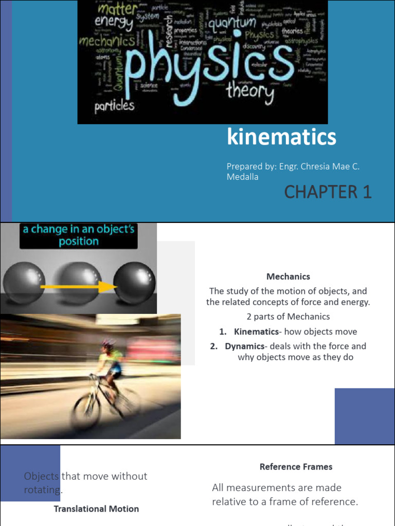 Physics Module 1 Kinematics | PDF | Acceleration | Kinematics