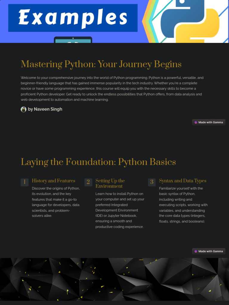 Mastering Python Your Journey Begins | PDF | Python (Programming ...