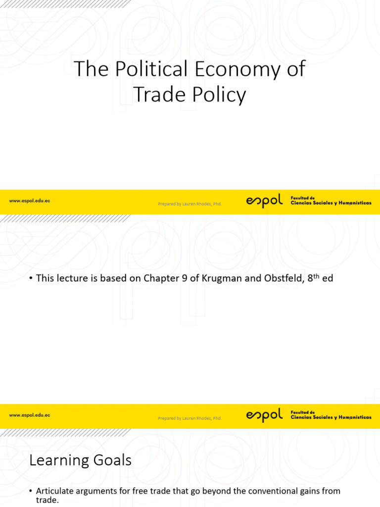 Political Economy of Trade Policy Analysis | PDF | Free Trade | Tariff