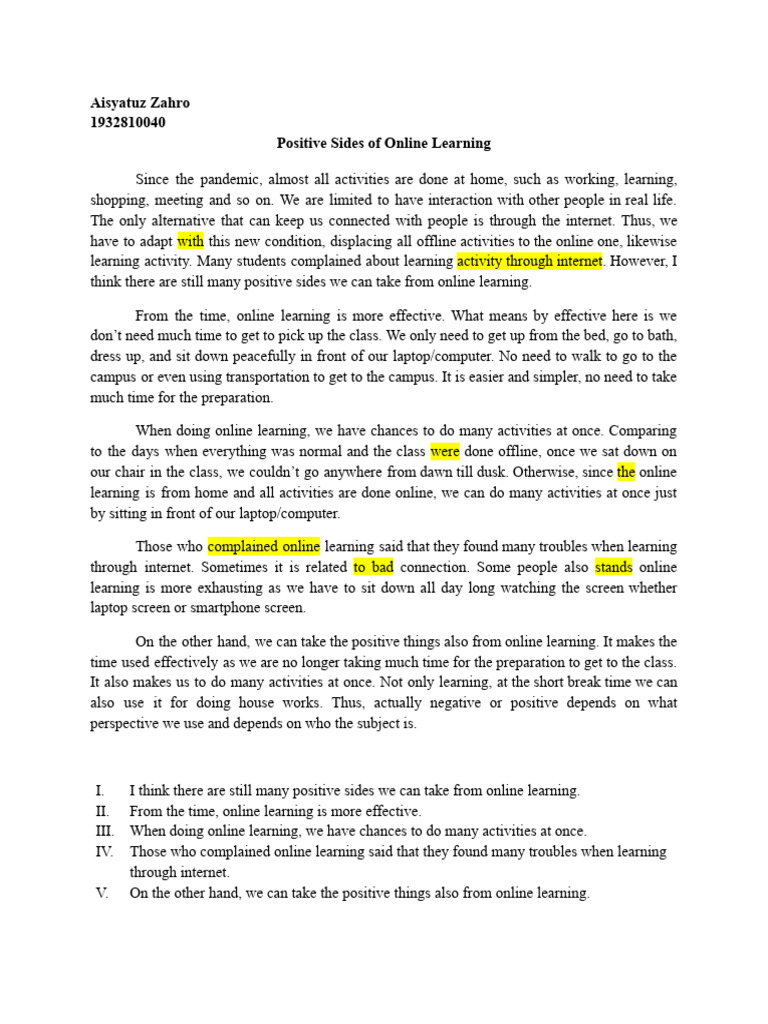 Benefits of Online Learning Explained | PDF | Educational Technology