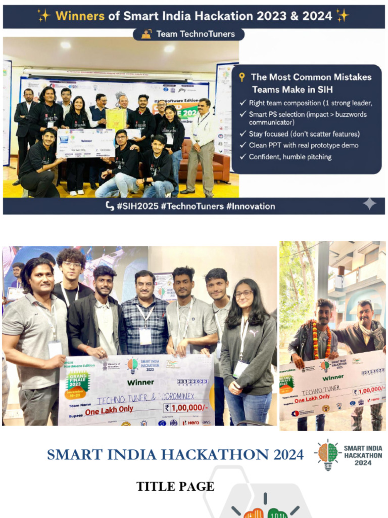 Roadmap To Winning Smart India Hackathon 2025 | PDF | Public Health ...