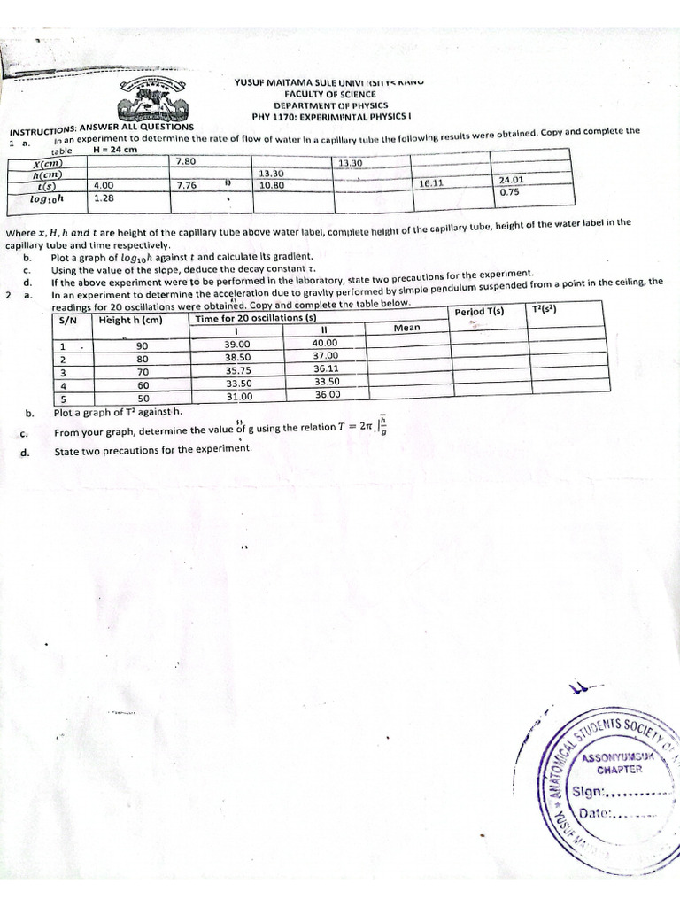 Physics Pass Questions | PDF