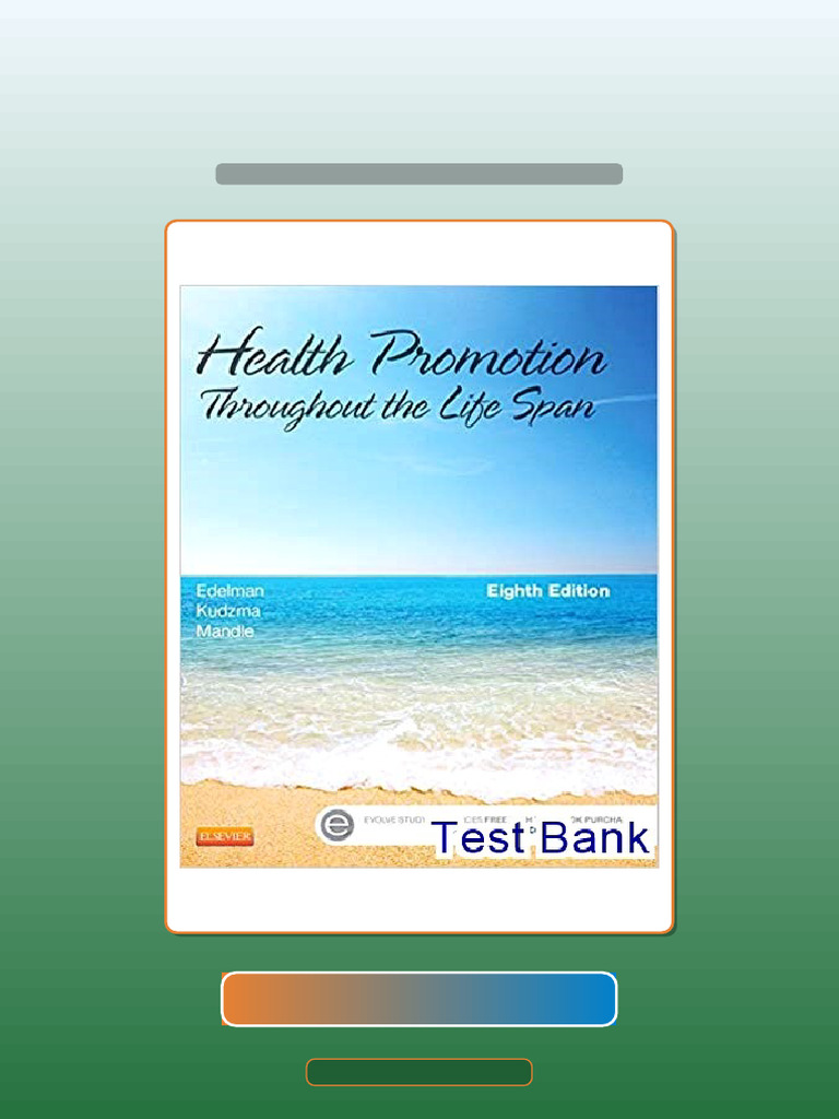 Complete Health Promotion Throughout The Life Span 8th Edition Edelman ...