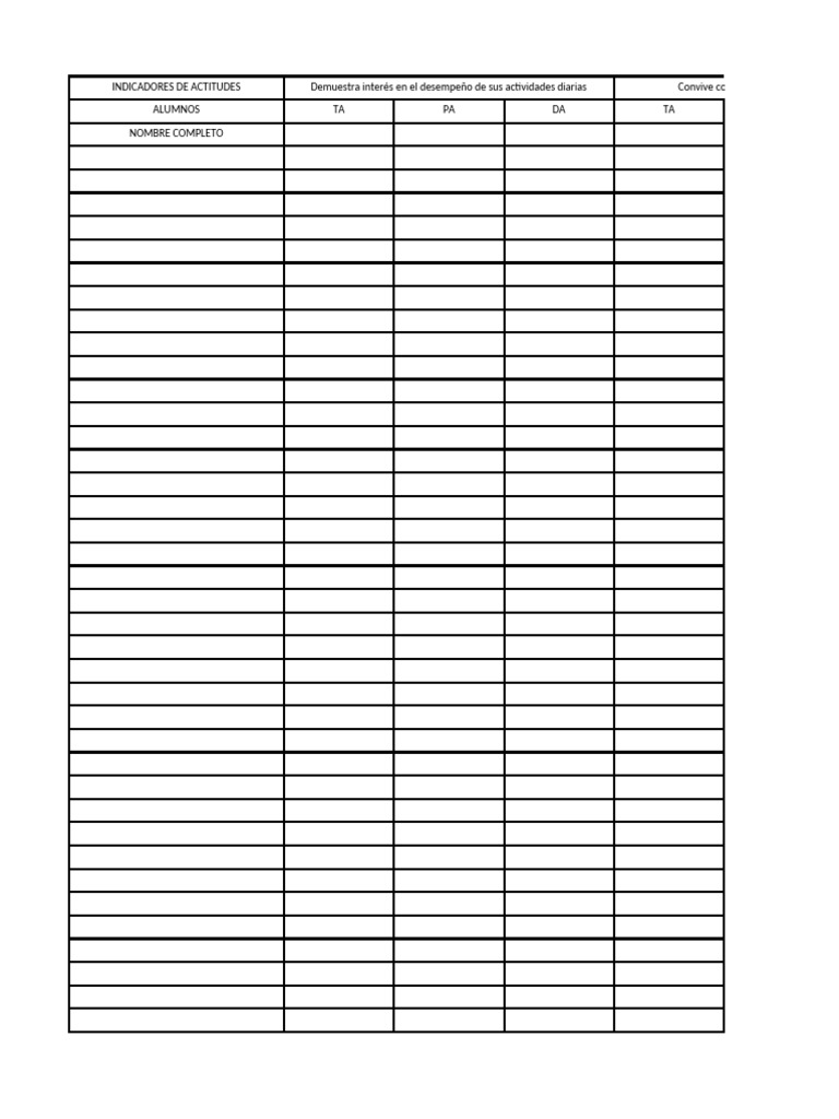 Escalas y Listas Cotejo | PDF