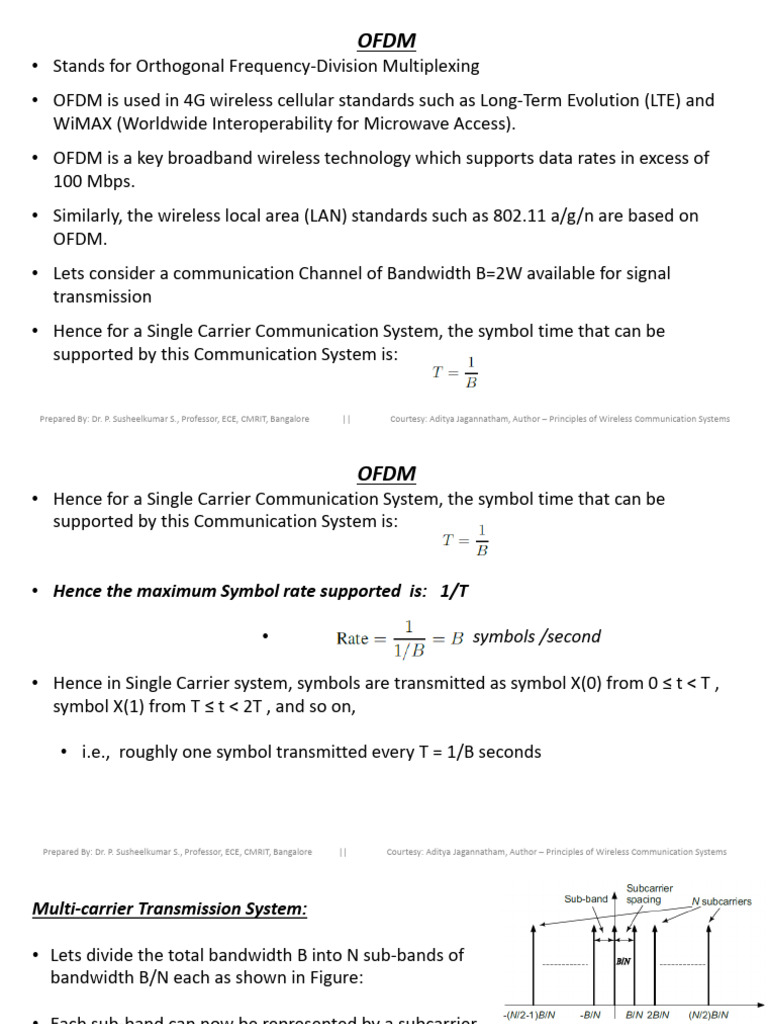 1 WCS Mod 2 Ofdm Basics | PDF | Orthogonal Frequency Division ...