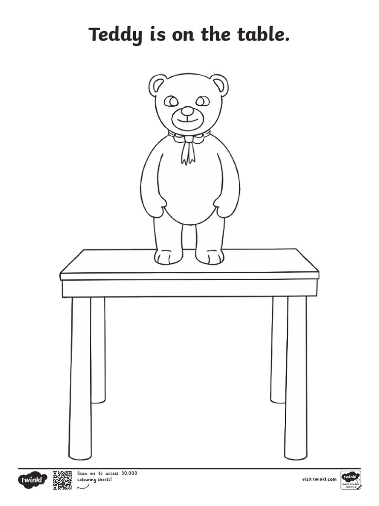 T T 2548705 Teddy Bear Prepositions Colouring Pages Ver 3 | PDF