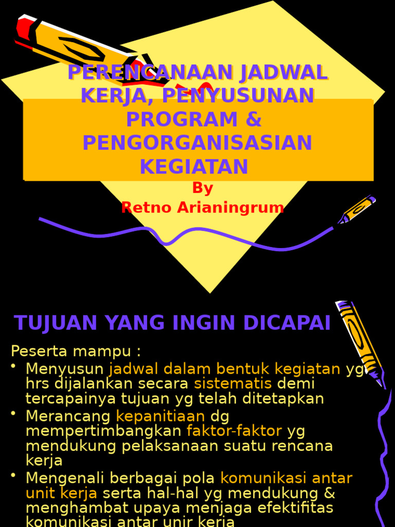 Perencanaan Jadwal Kerja | PDF