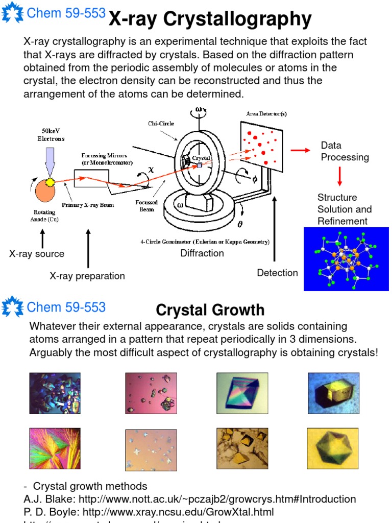 X-Ray Crystallography F | PDF | X Ray Crystallography | Crystallization