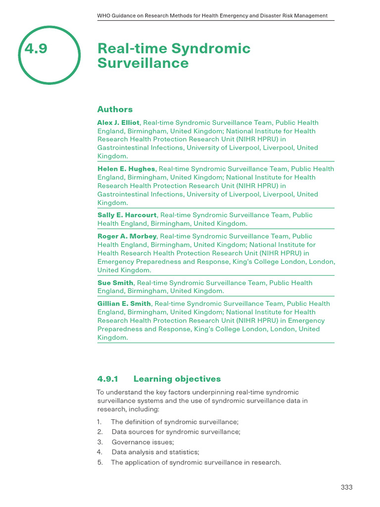 WHO Guidance Research Methods Health-EDRM 4.9 | PDF | Public Health | Medical Diagnosis