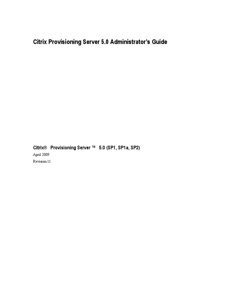 Product Guide | PDF | Provisioning | Server (Computing)