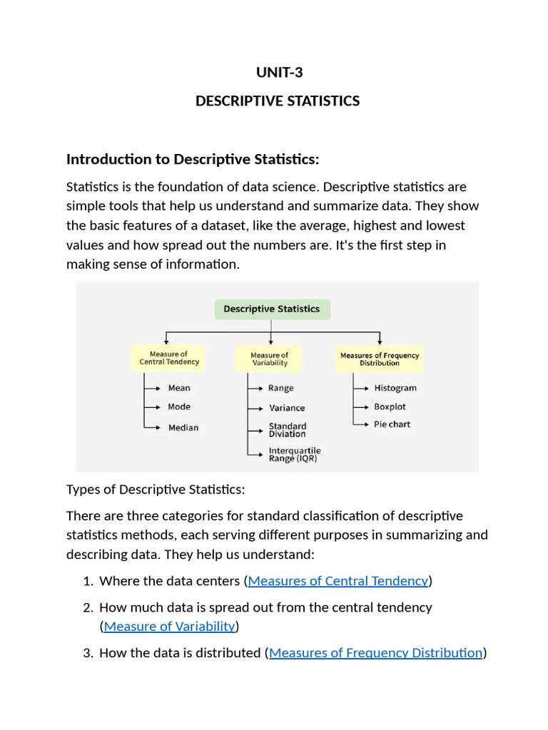 Understanding Descriptive Statistics | PDF | Statistics | Estimation Theory