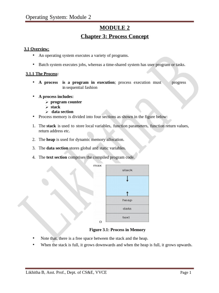 OS Module 2 Notes BISOS304 | PDF | Thread (Computing) | Process (Computing)