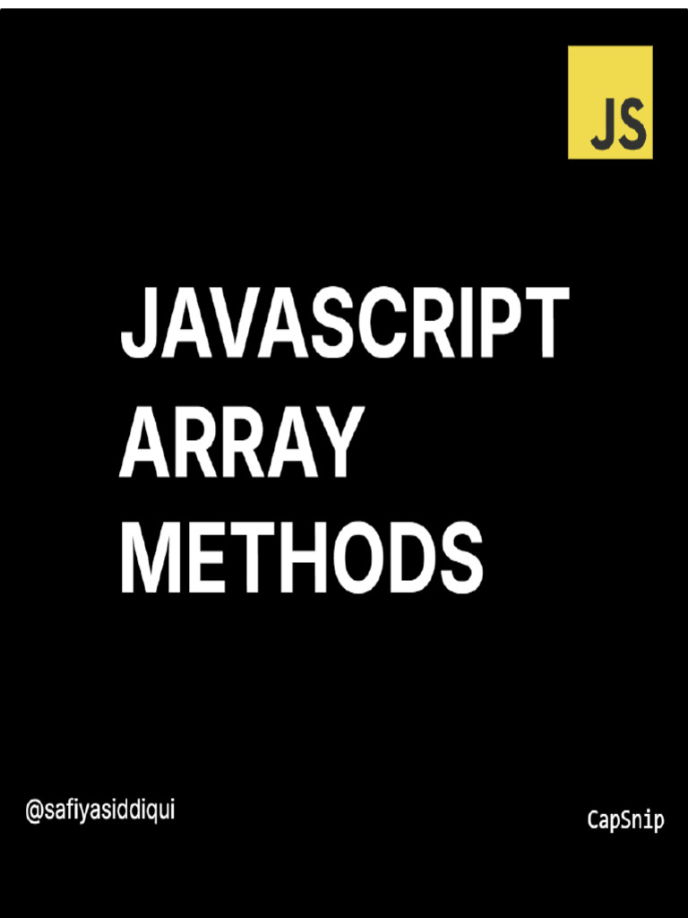 Javascript Array Methods 1759037485 | PDF
