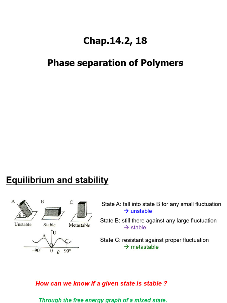 Class Material 6 - Phase Separation and Phase Diagram | PDF | Phase (Matter) | Phase Diagram